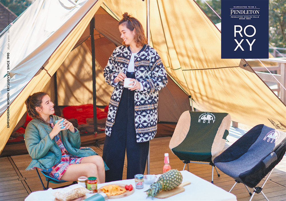 ROXYがPENDLETONとコラボ！ 秋冬のキャンプで着たいコレクションが登場！ | OUTDOORDAY PRESS (アウトドアデイプレス)